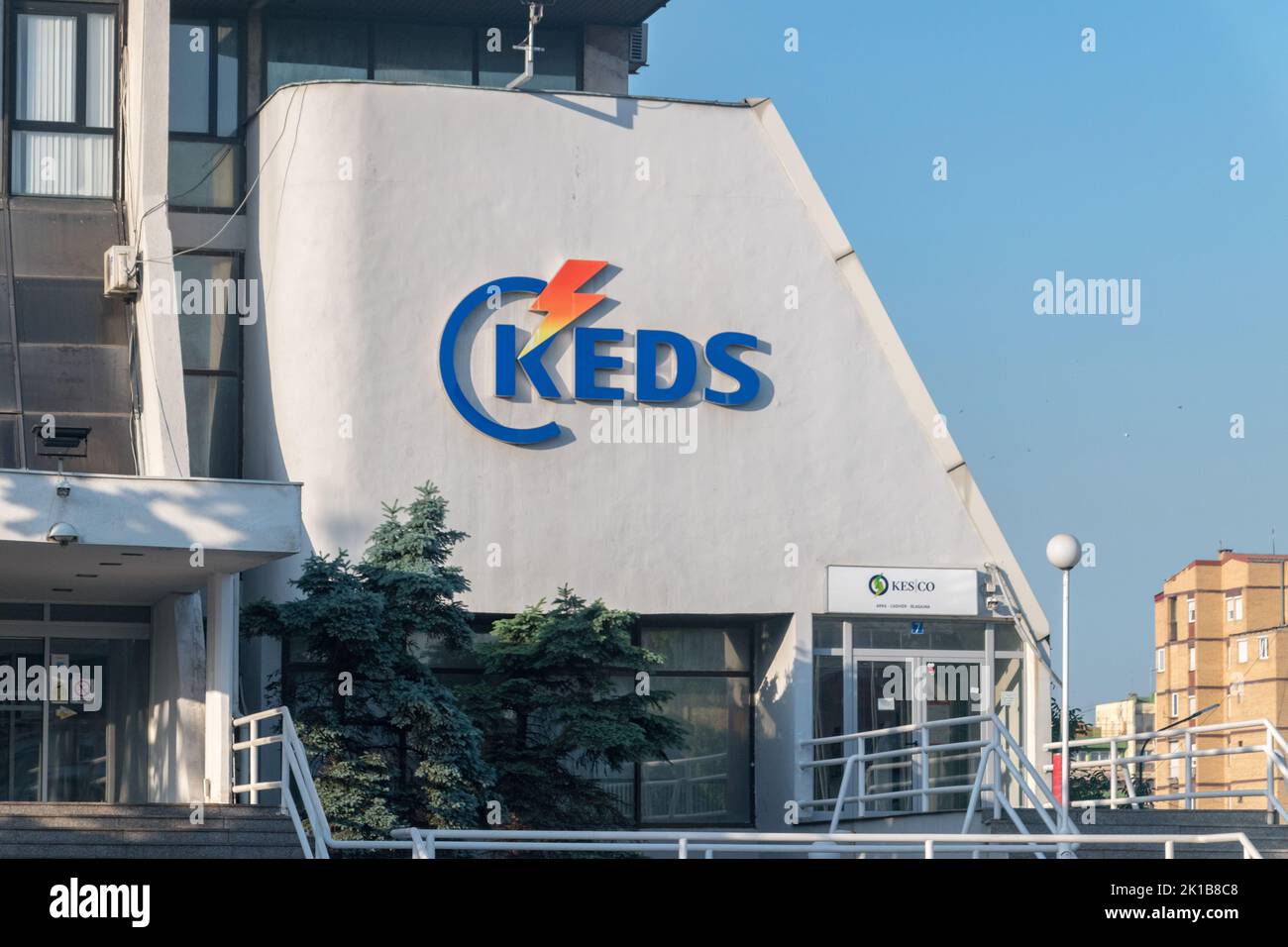 Pristina, Kosovo - June 5, 2022: Logo and sign of KEDS Stock Photo - Alamy