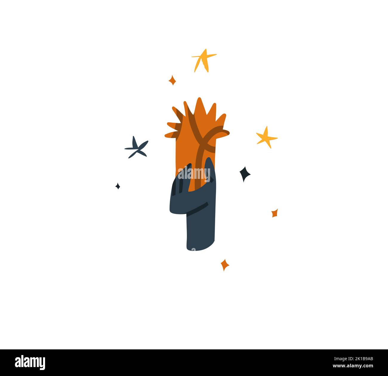 Funny space meditating strange cosmos figure people characters ...