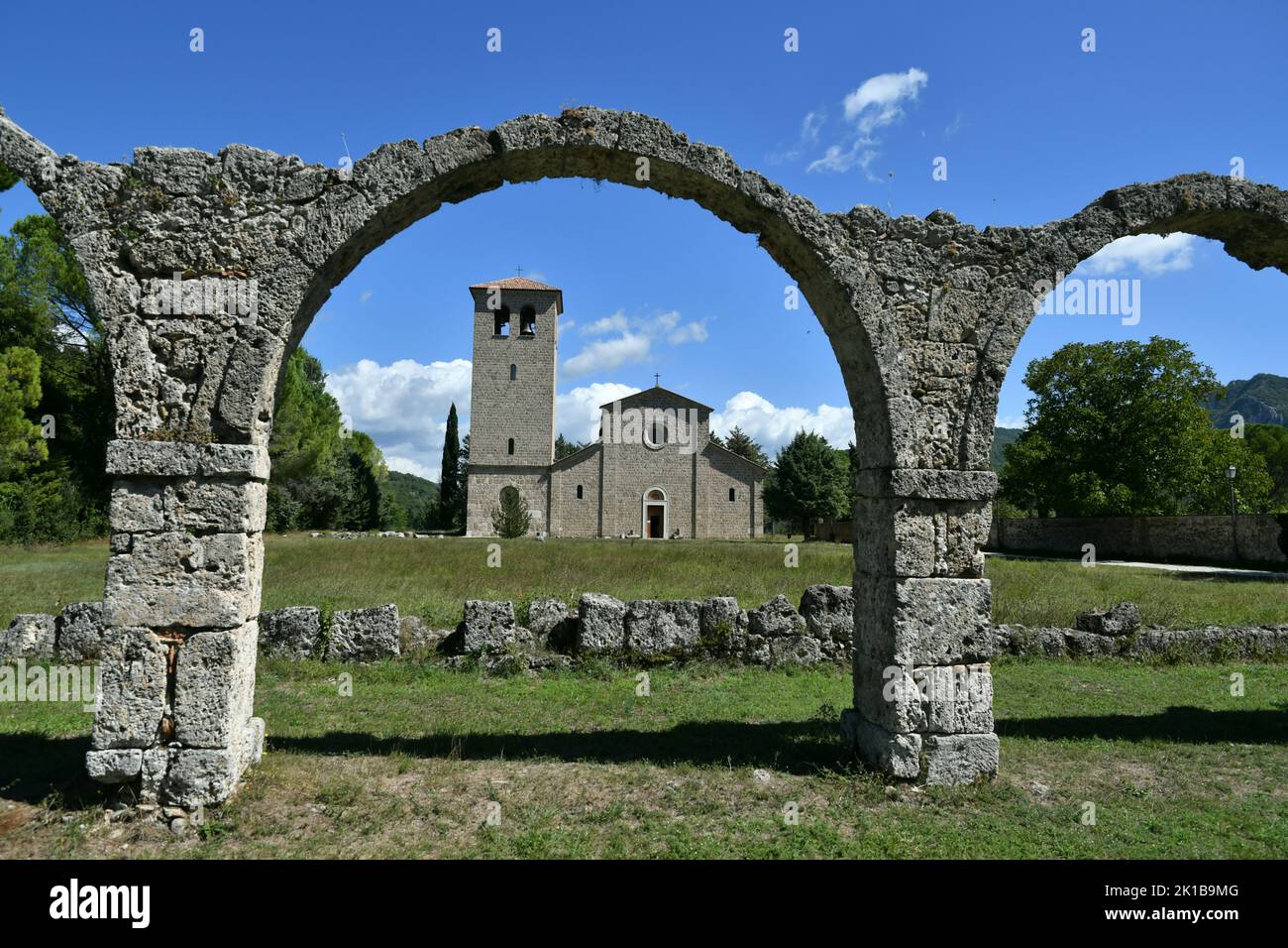 The ancient abbey of San Vincenzo al Volturno in Molise, a region of ...