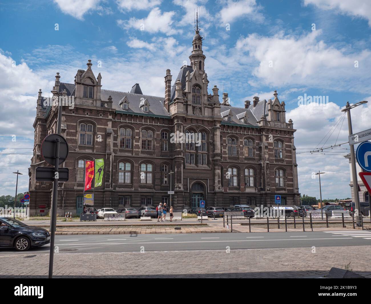 Antwerp, Belgium, 02 July 2022, one of the many historic buildings of ...