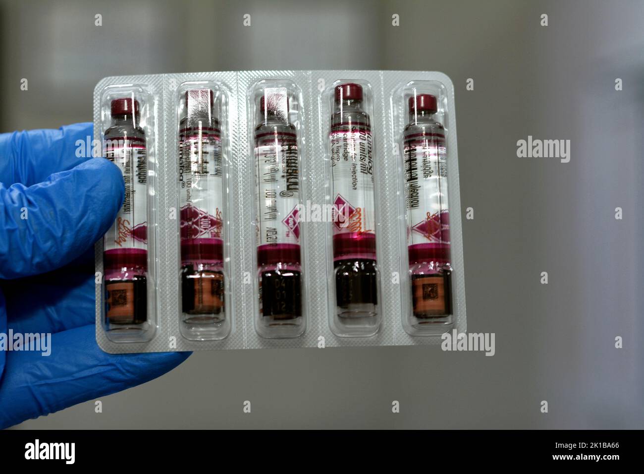 Cairo, Egypt, September 14 2022: Humalog 100 units ml solution for ...