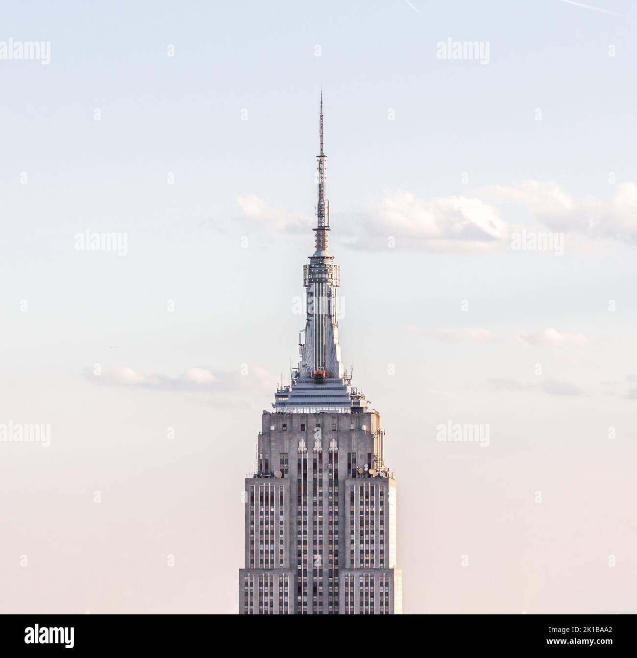 Empire State Building with beautiful sky in Manhattan, New York Stock ...