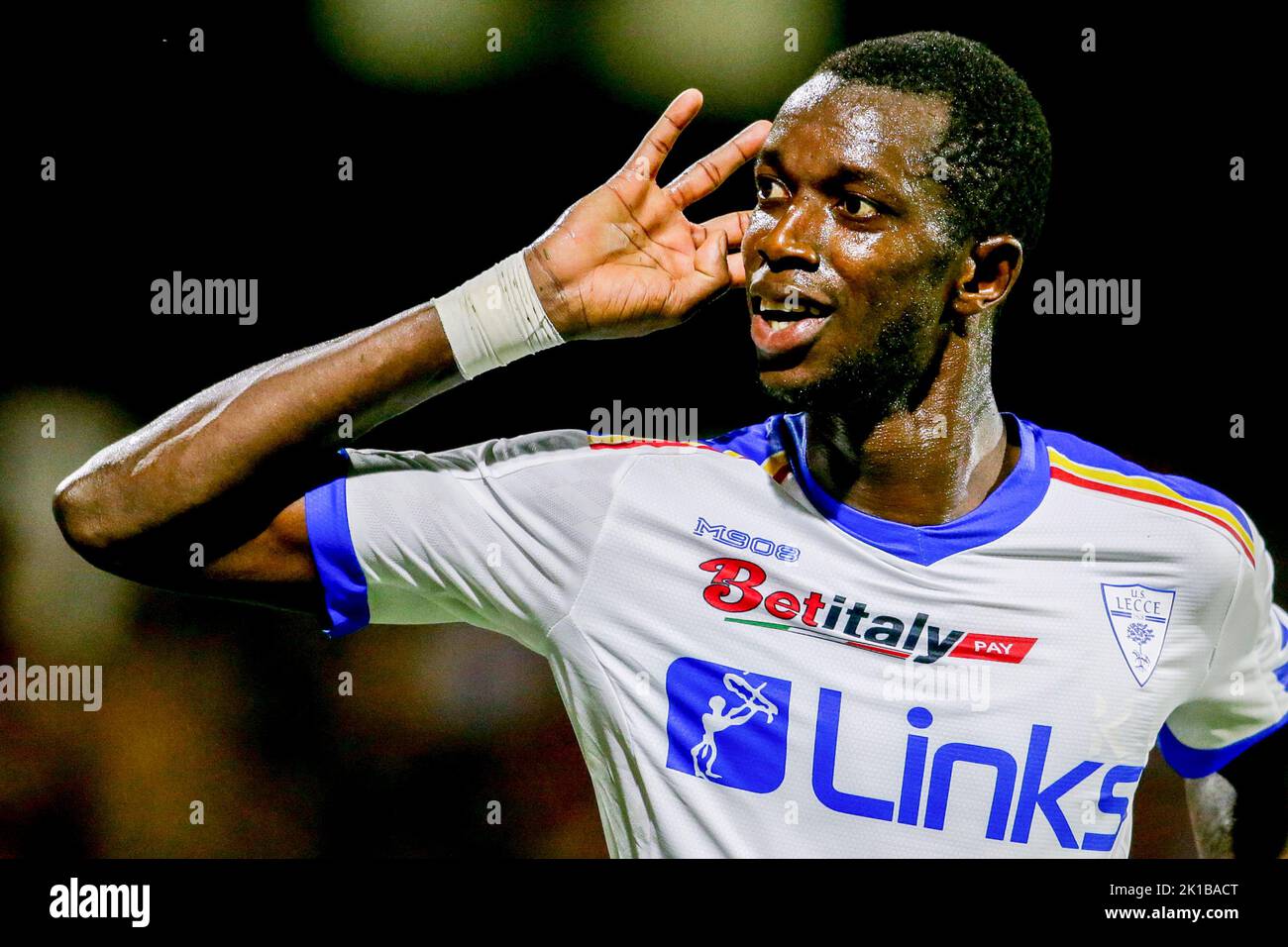 Lecce’s Gambians forward Assan Ceesay celebrates after scoring a goal ...