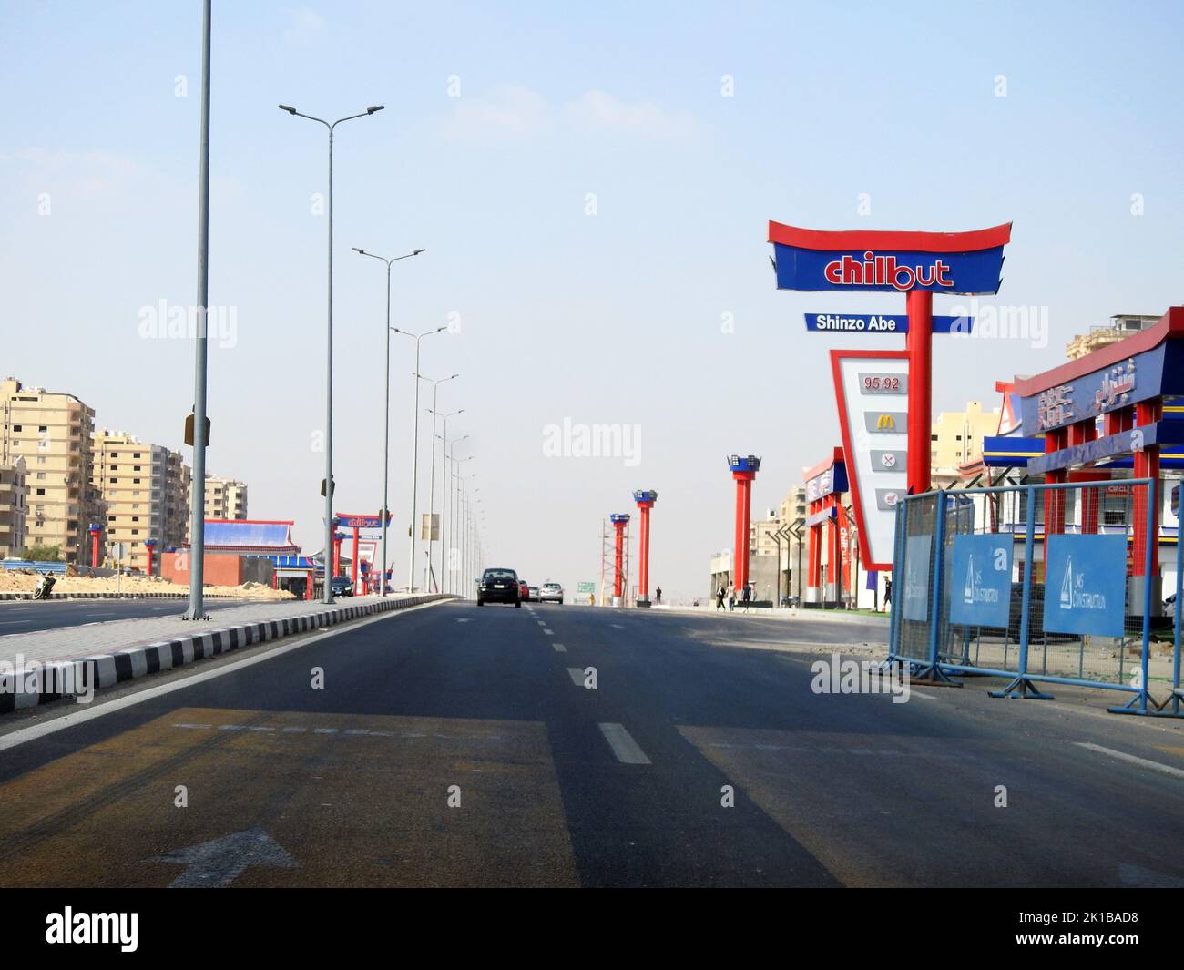 Cairo, Egypt, August 17 2022: Shinzo Abe axis patrol highway in Egypt ...