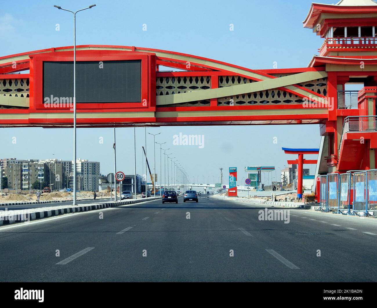 Cairo, Egypt, August 17 2022: Shinzo Abe axis patrol highway in Egypt ...