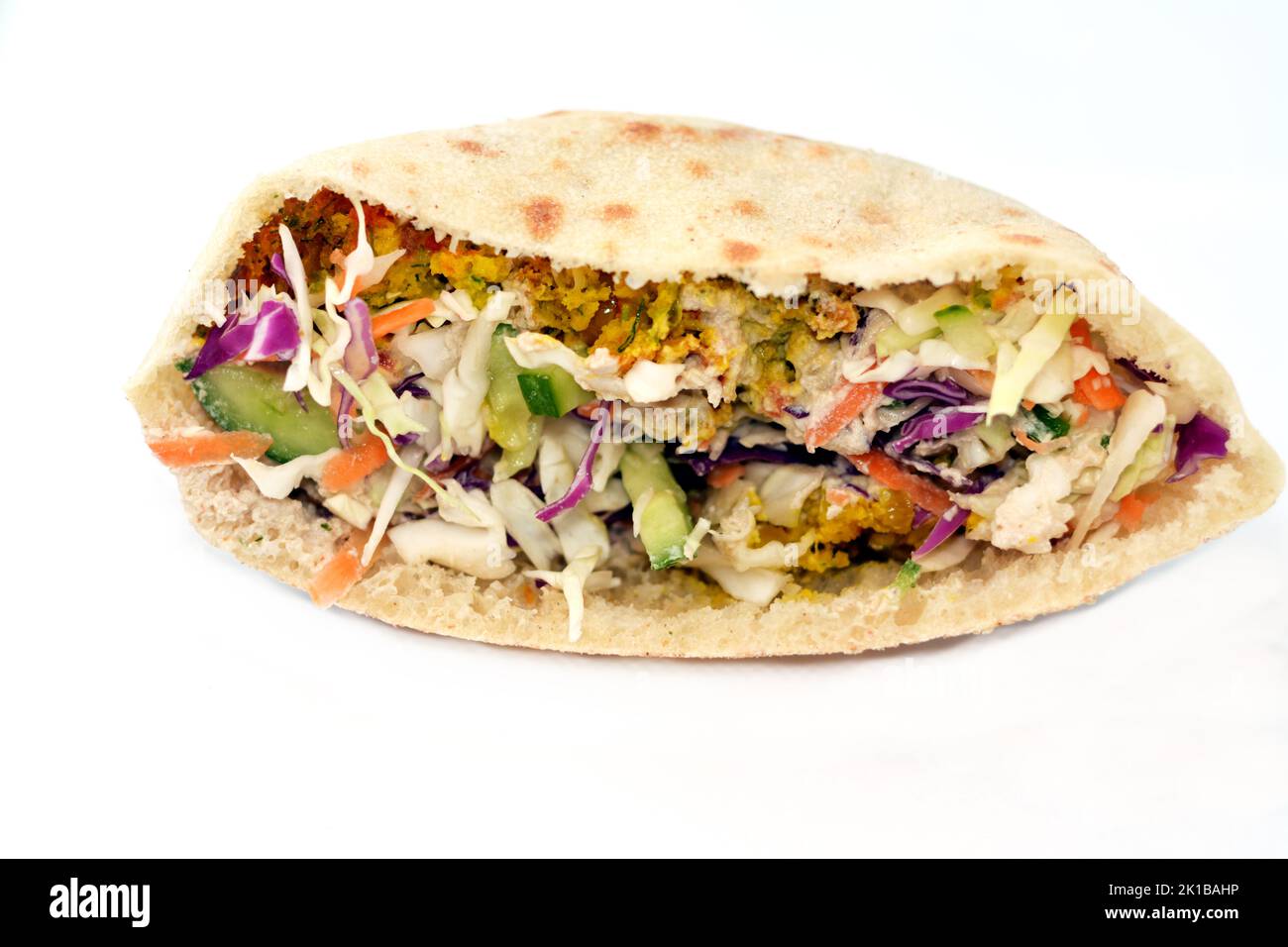 Stuffed Falafel sandwich, a very popular and traditional Egyptian food ...