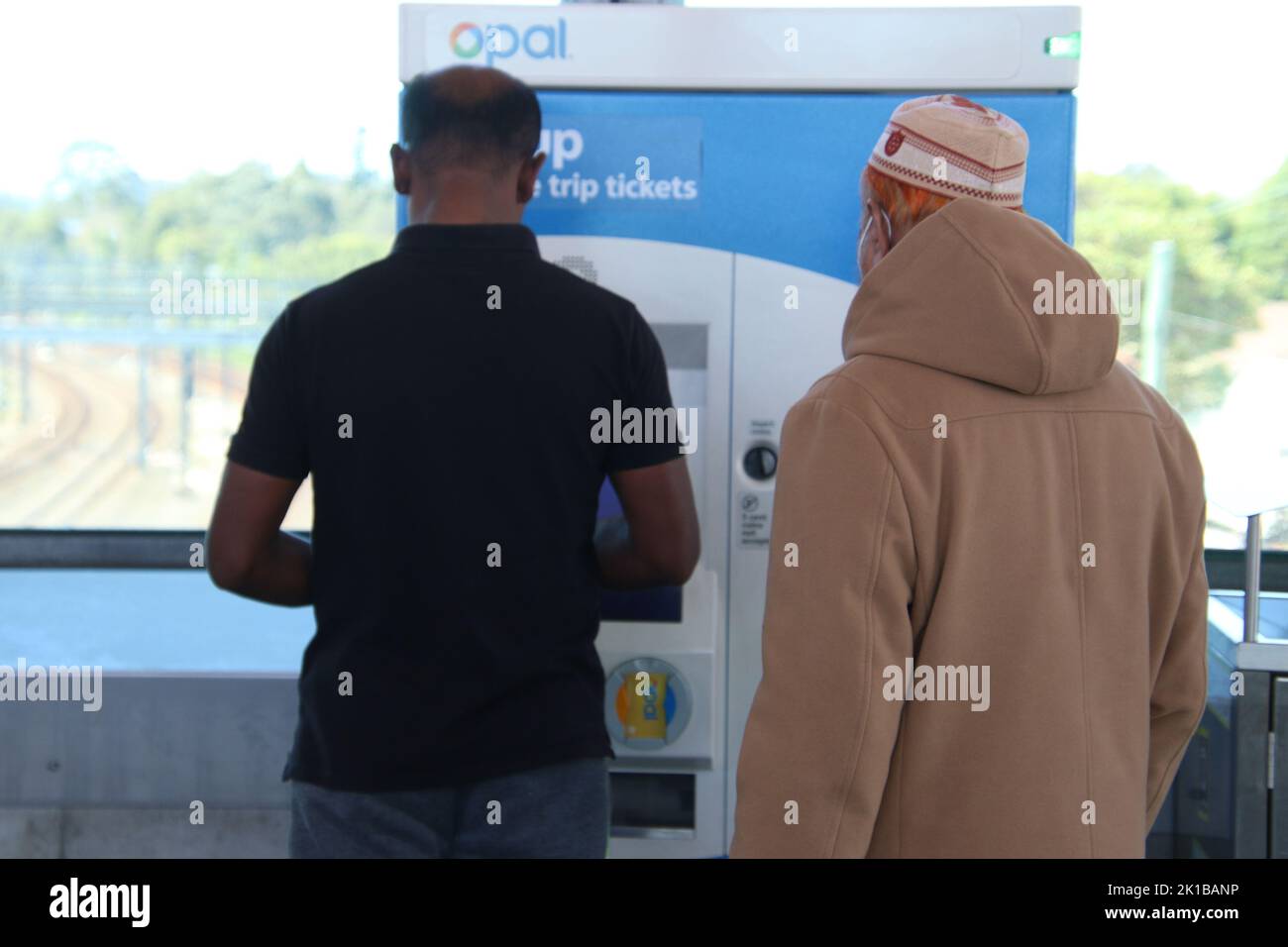 Opal card top up machine at Flemington train station in Sydney ...