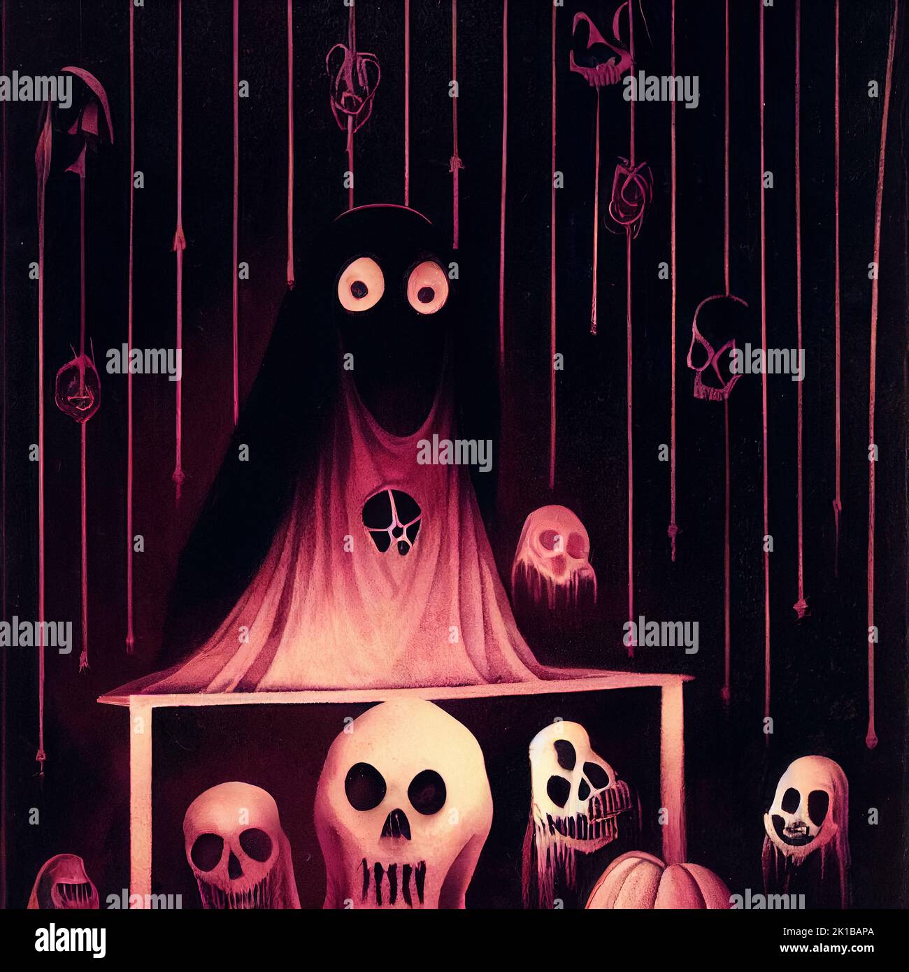Spooky illustration hi-res stock photography and images - Alamy