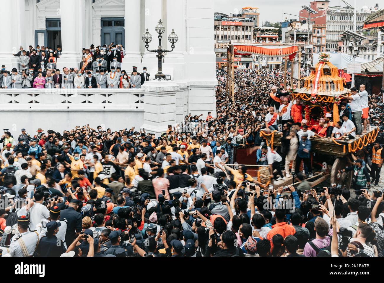 Kathmandu, Nepal - Sep 9, 2022 : Indra Jatra is one of the main ...