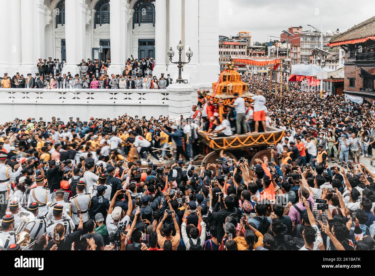 Kathmandu, Nepal - Sep 9, 2022 : Indra Jatra is one of the main ...
