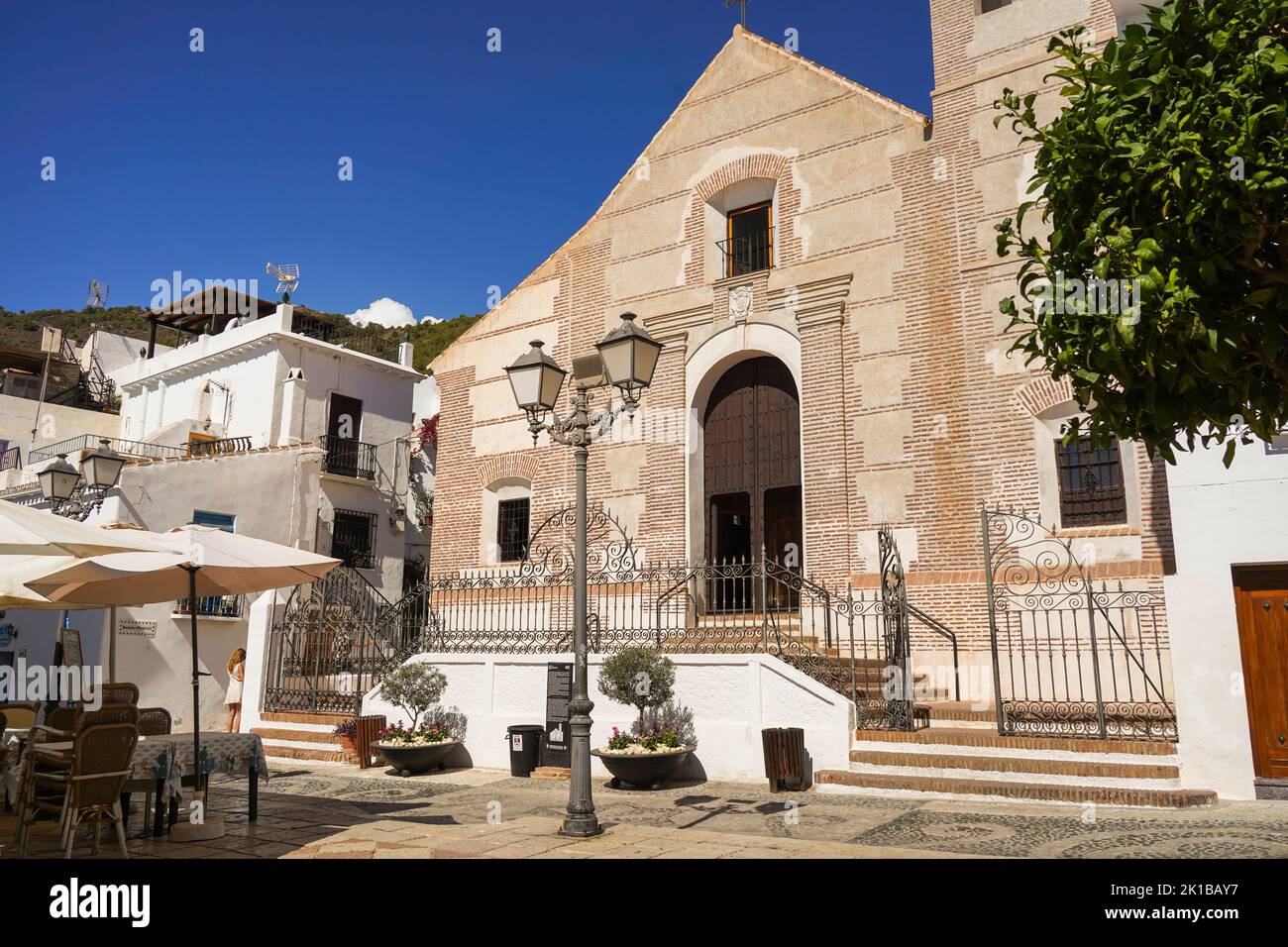 Frigiliana Spain. Church of San Antonio, Frigiliana, Andalusia, Malaga ...