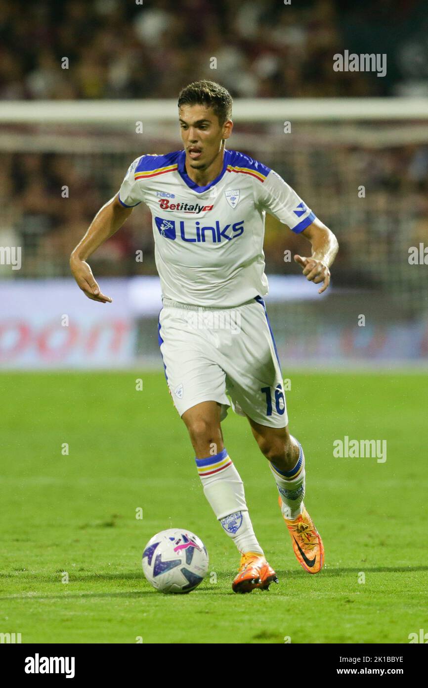 LecceÕs Spanish defender Joan Gonzalez controls the ball during the ...