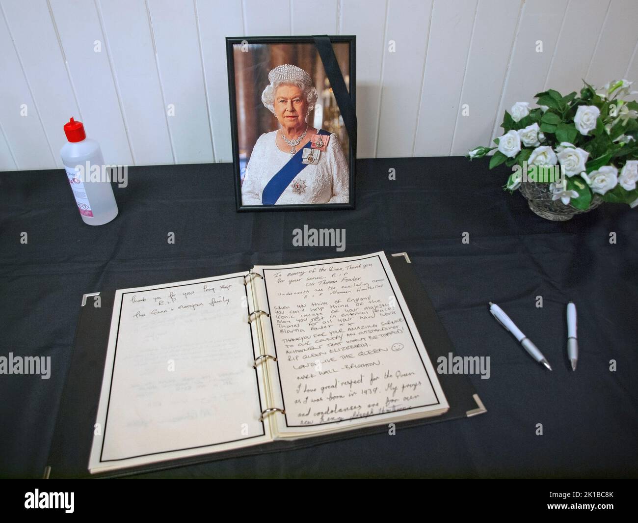 The recently deceased Queen Elizabeth is remembered in Brighton Stock ...