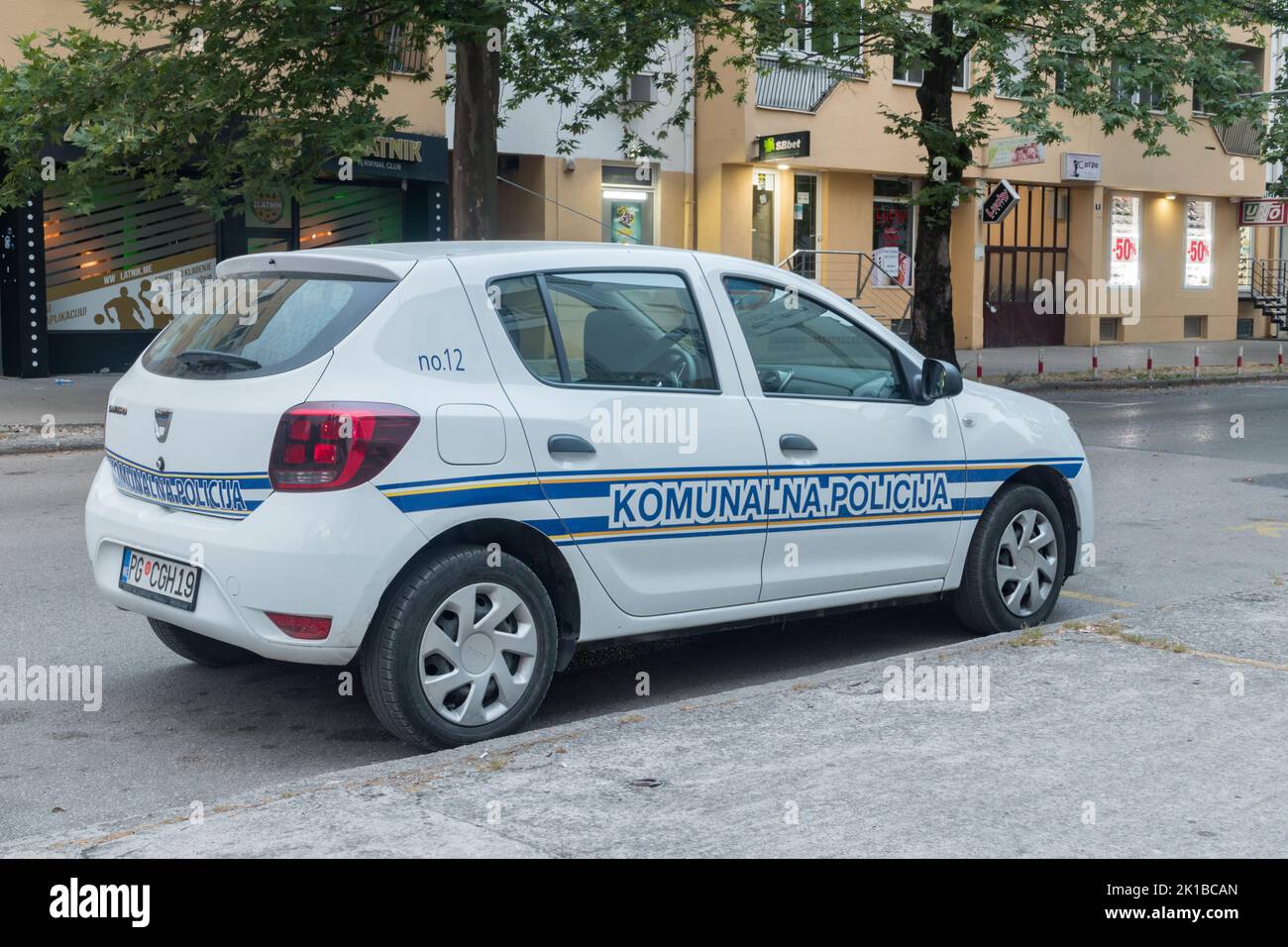 Podgorica municipal police car hi-res stock photography and images - Alamy