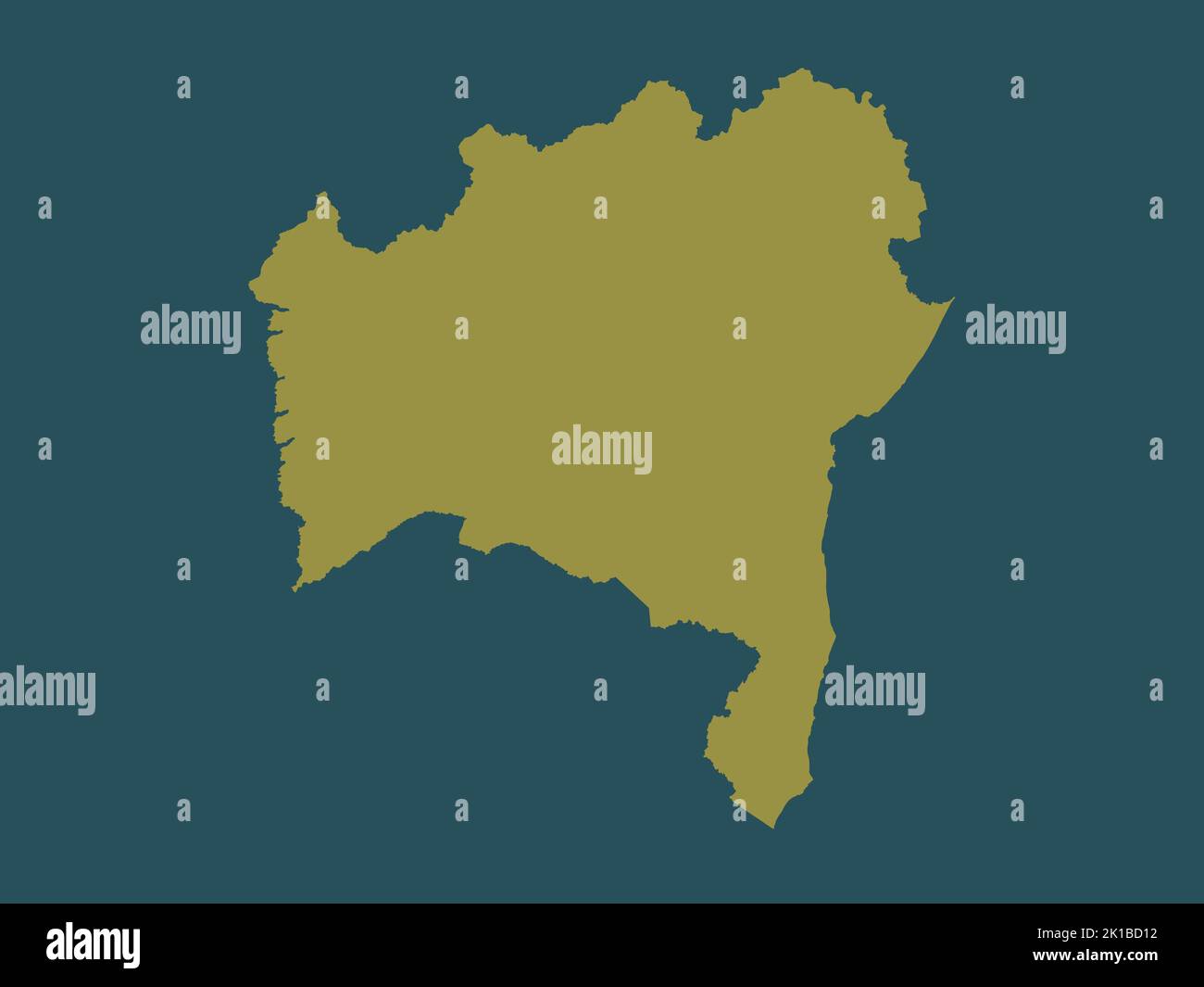 Bahia, state of Brazil. Solid color shape Stock Photo - Alamy