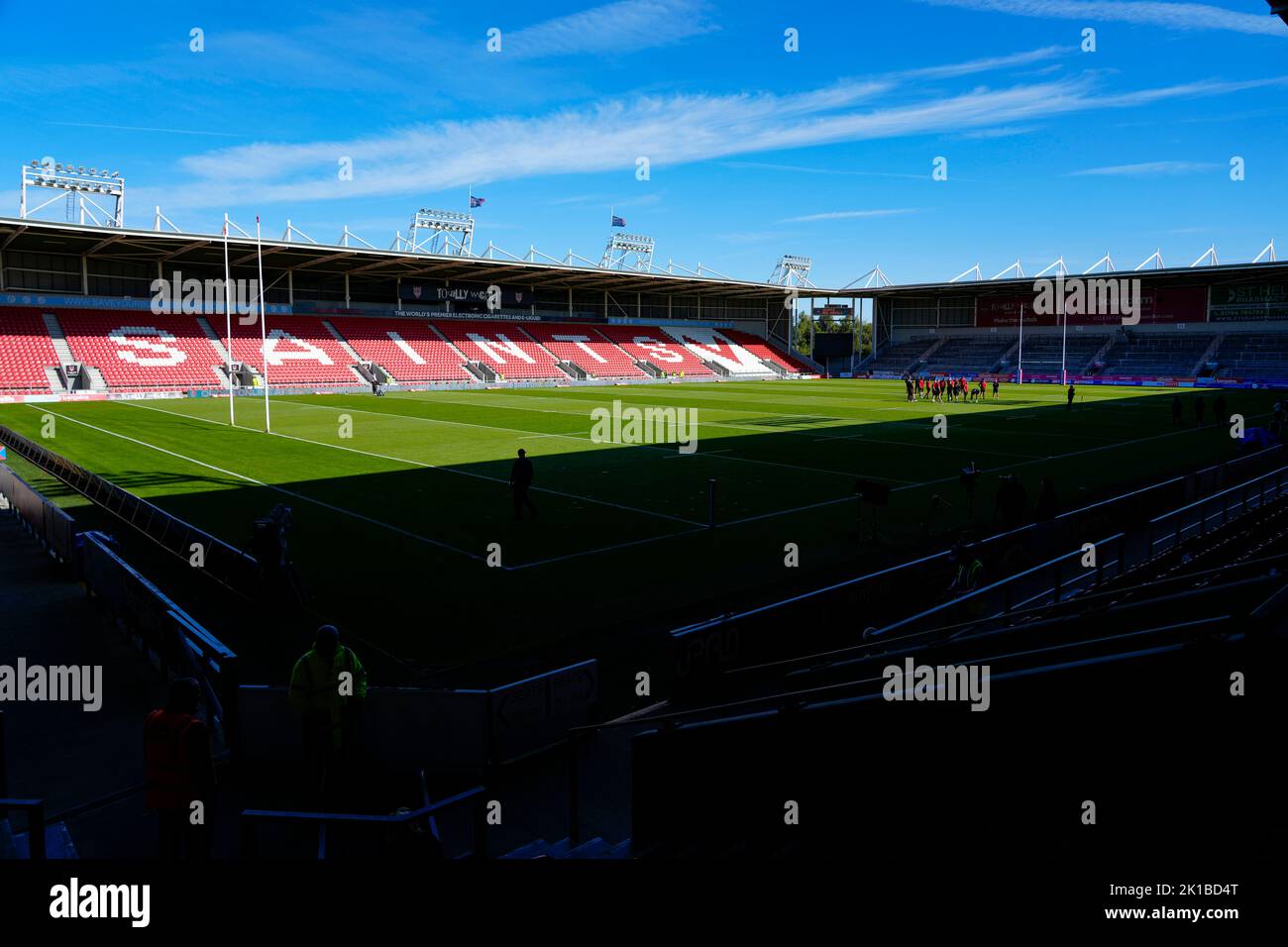 General view of the The Totally Wicked Stadium before the Betfred Super ...