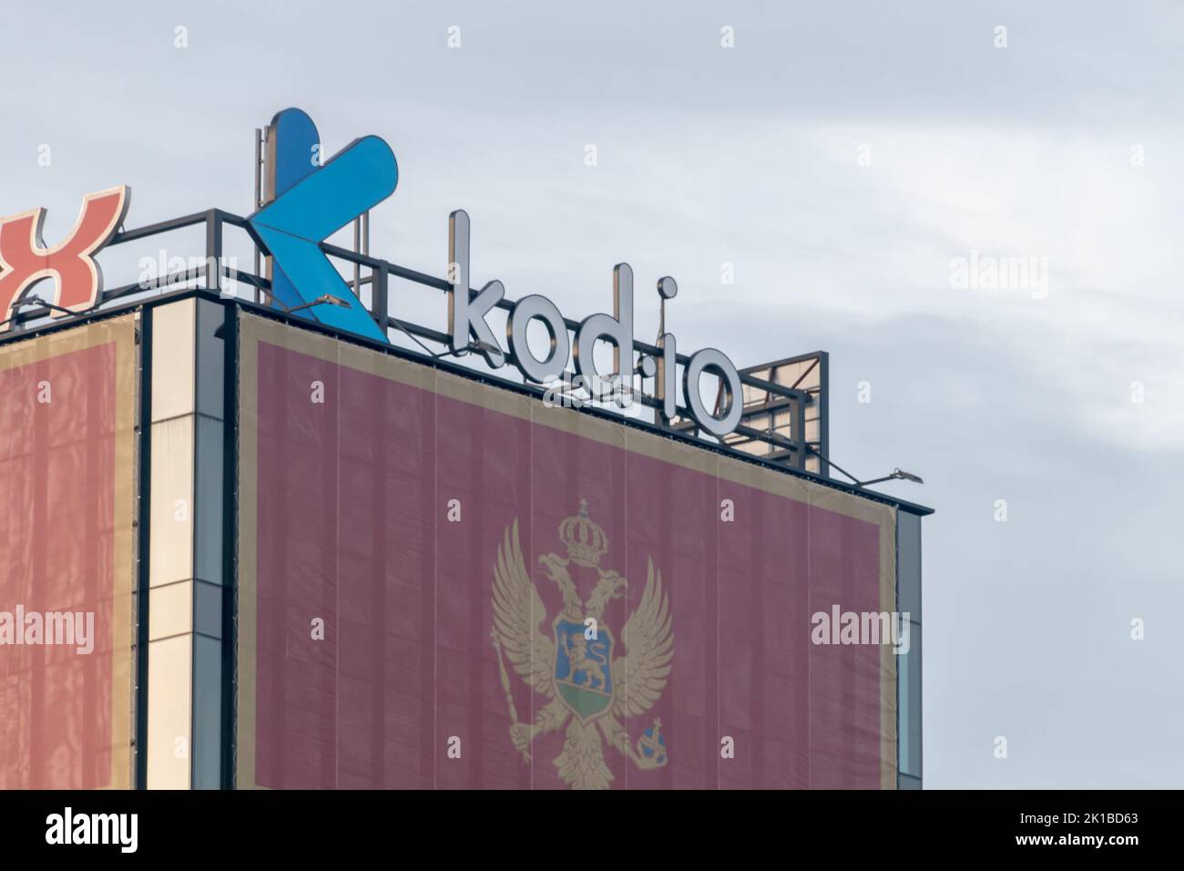 Podgorica, Montenegro - June 4, 2022: Logo and sign performance ...