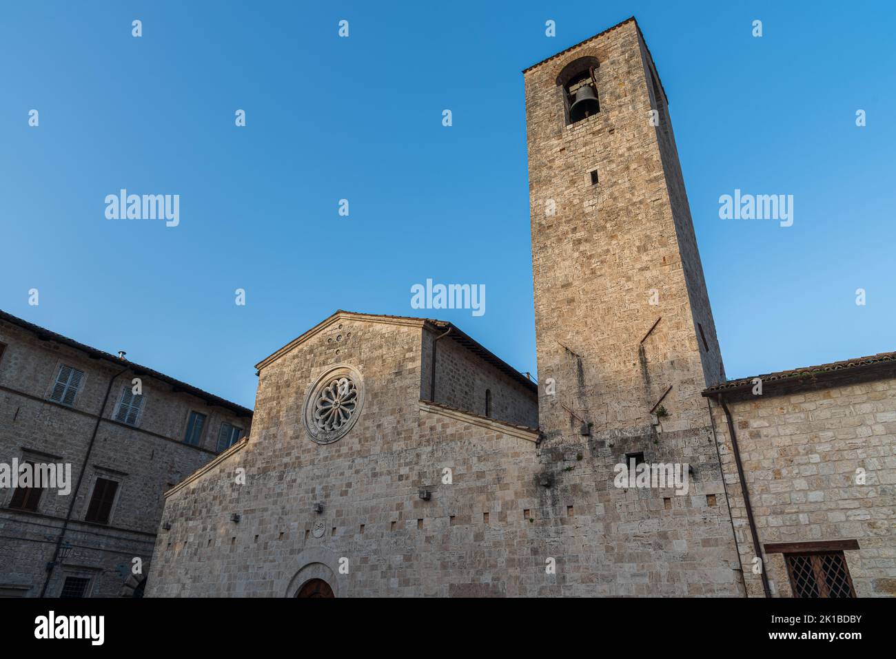 The church of S. Tommaso Apostolo, built in Romanesque style, stands on ...