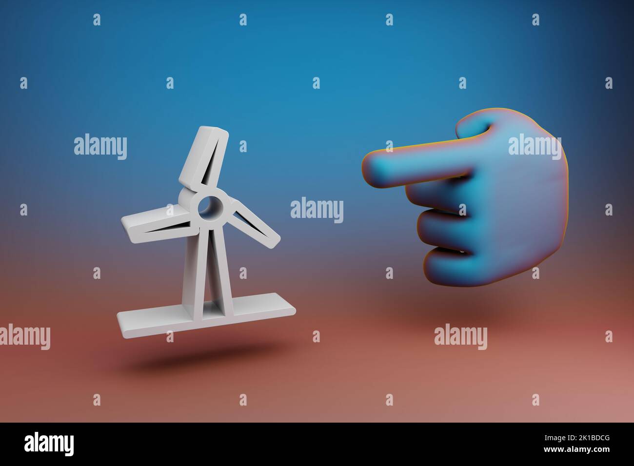 Beautiful illustrations abstract Hand index finger points to wind ...