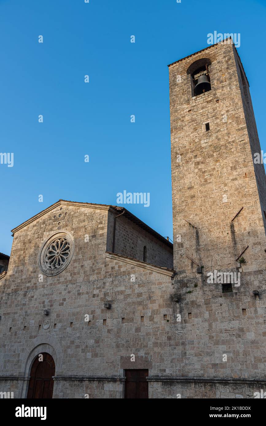 The church of S. Tommaso Apostolo, built in Romanesque style, stands on ...