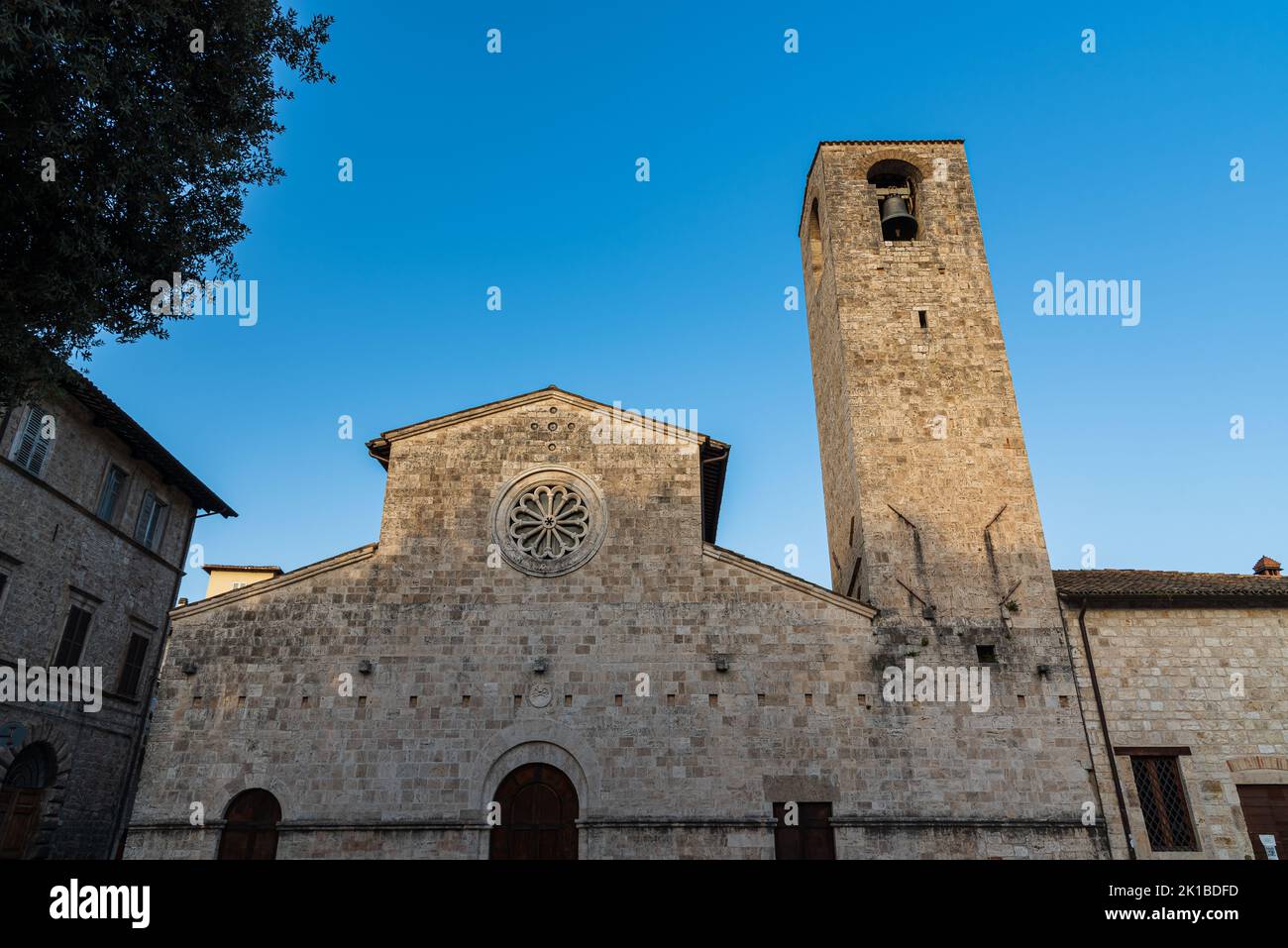 The church of S. Tommaso Apostolo, built in Romanesque style, stands on ...