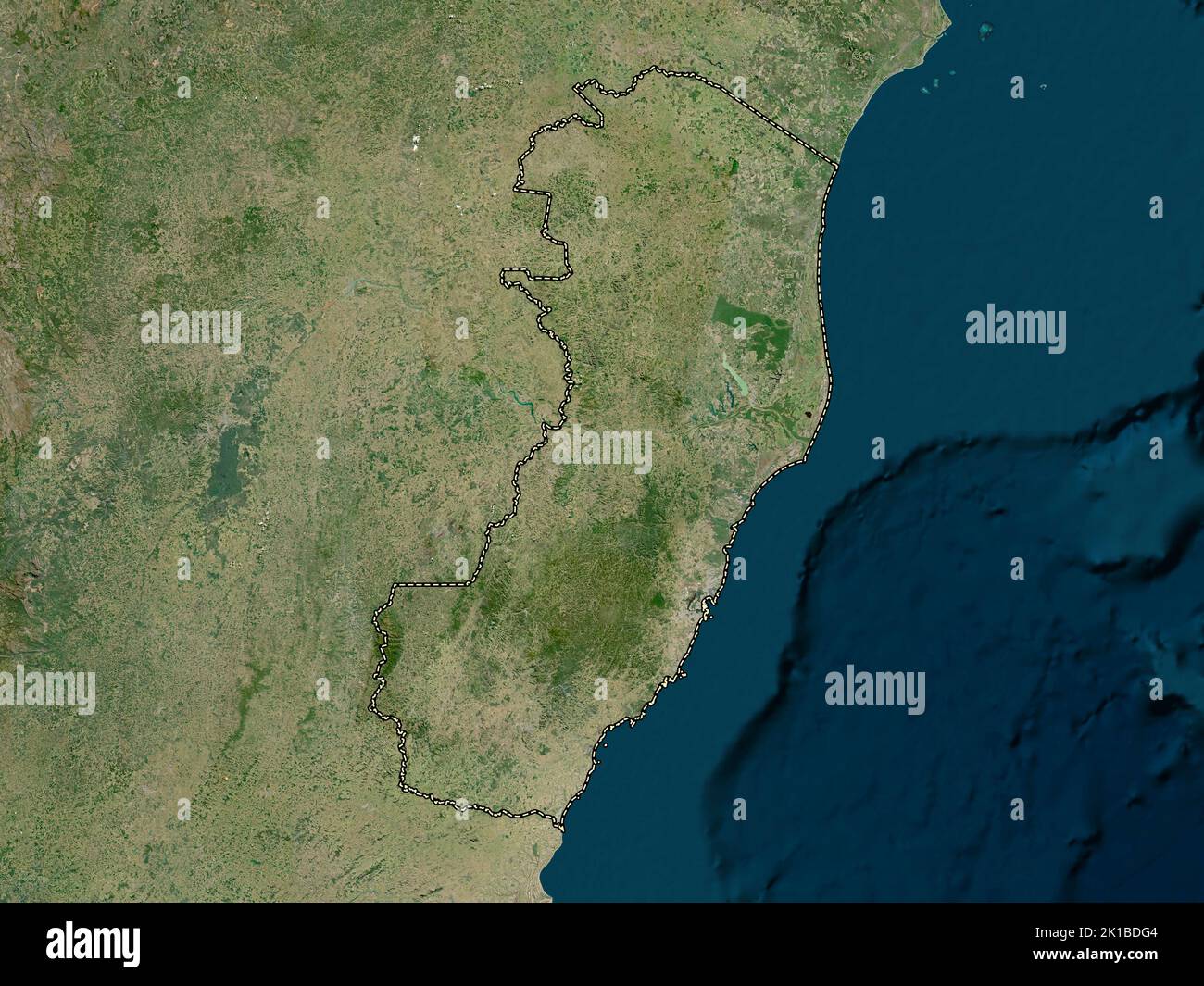 Espirito Santo, state of Brazil. High resolution satellite map Stock ...