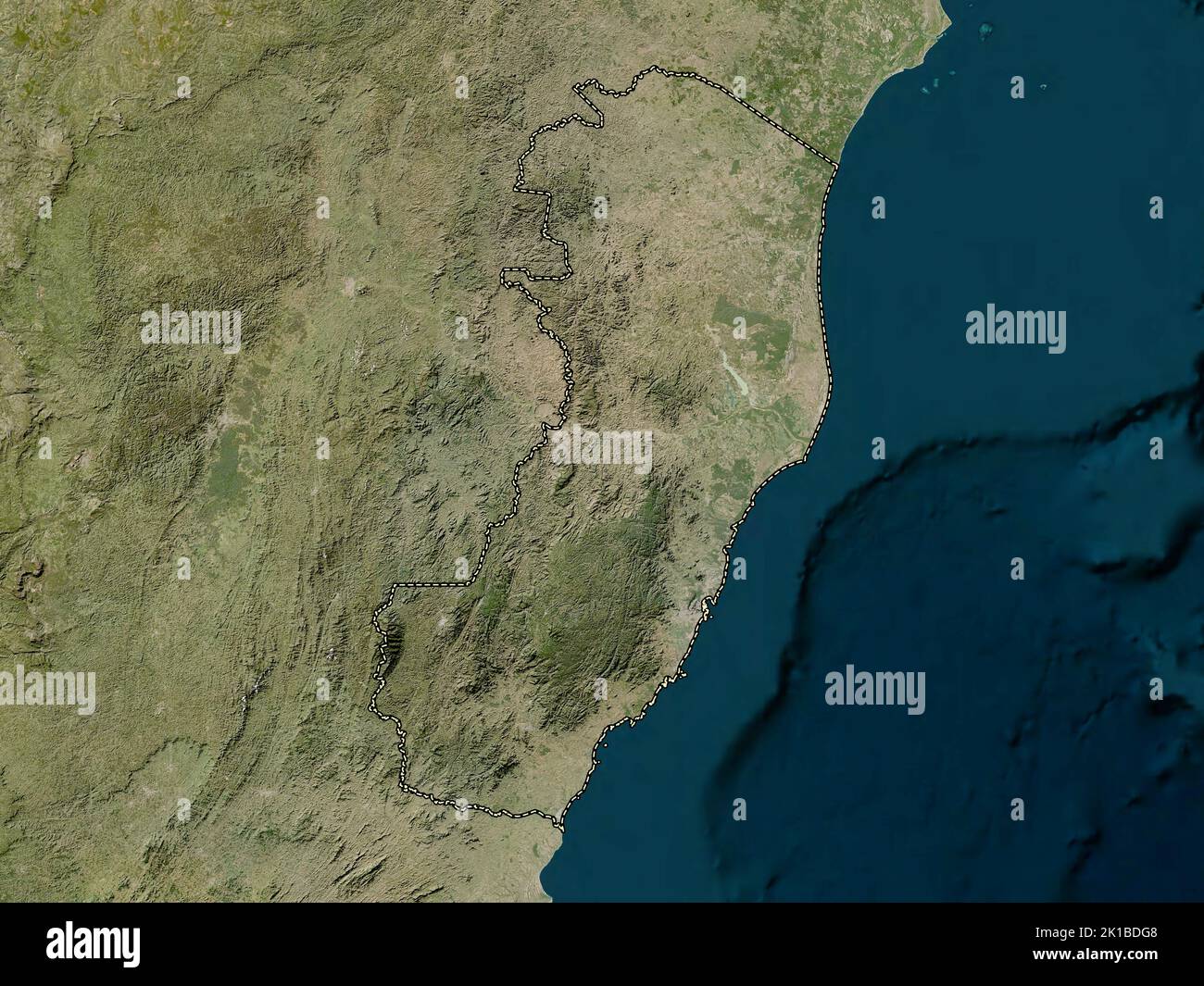 Espirito Santo, state of Brazil. Low resolution satellite map Stock ...