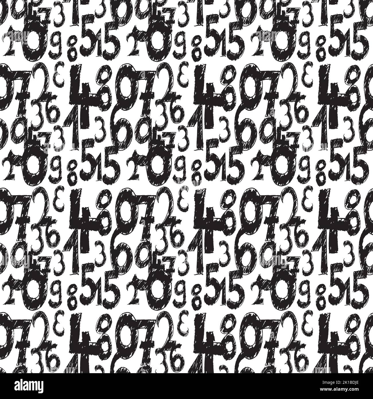 Geometry Floral And Heart Pattern Seamless Pattern Isolated Background Vector Illustration