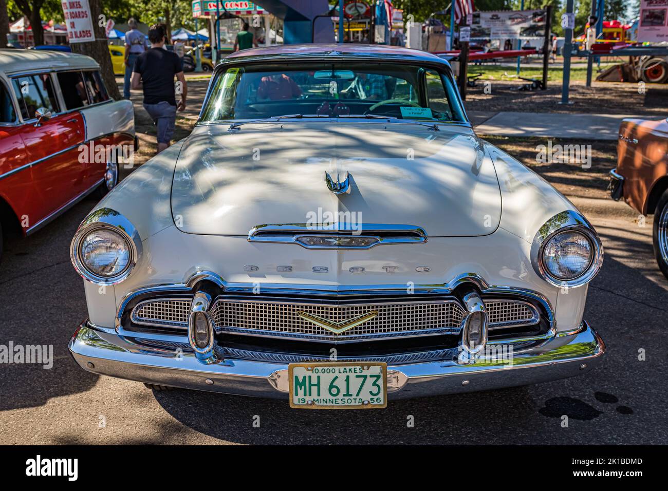 Falcon Heights, MN - June 18, 2022: High perspective front view of a ...