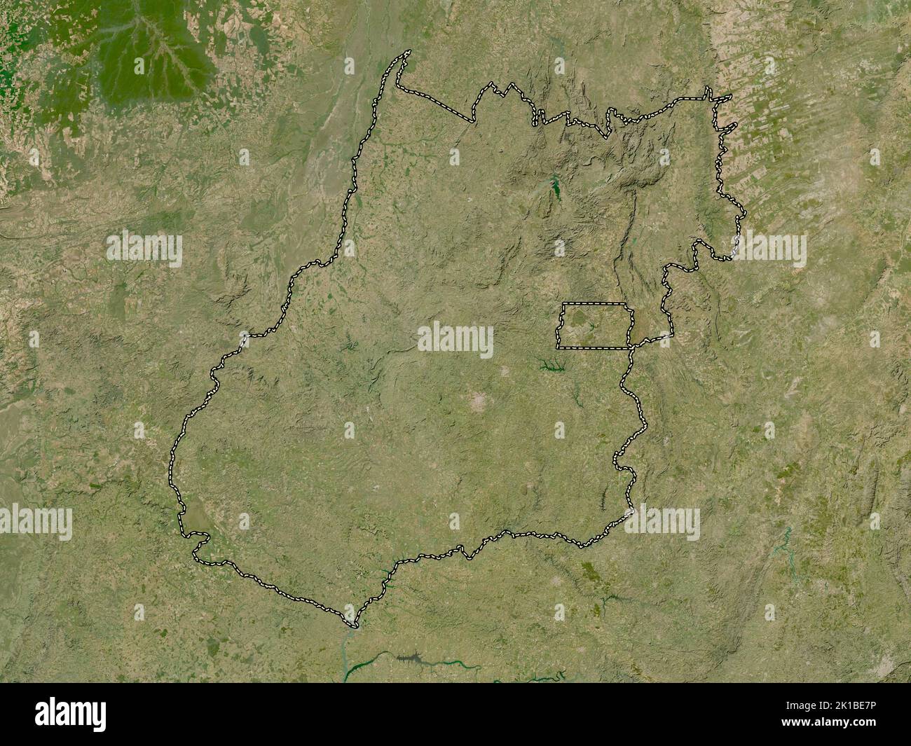 Goias, state of Brazil. Low resolution satellite map Stock Photo - Alamy