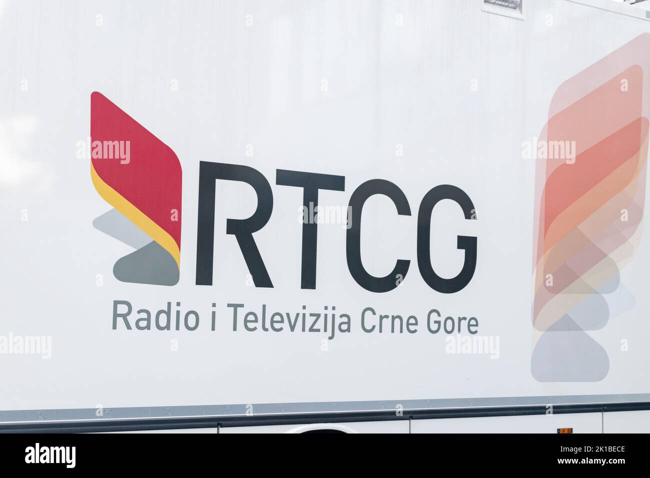 Podgorica, Montenegro - June 4, 2022: Logo of Radio and Television of ...