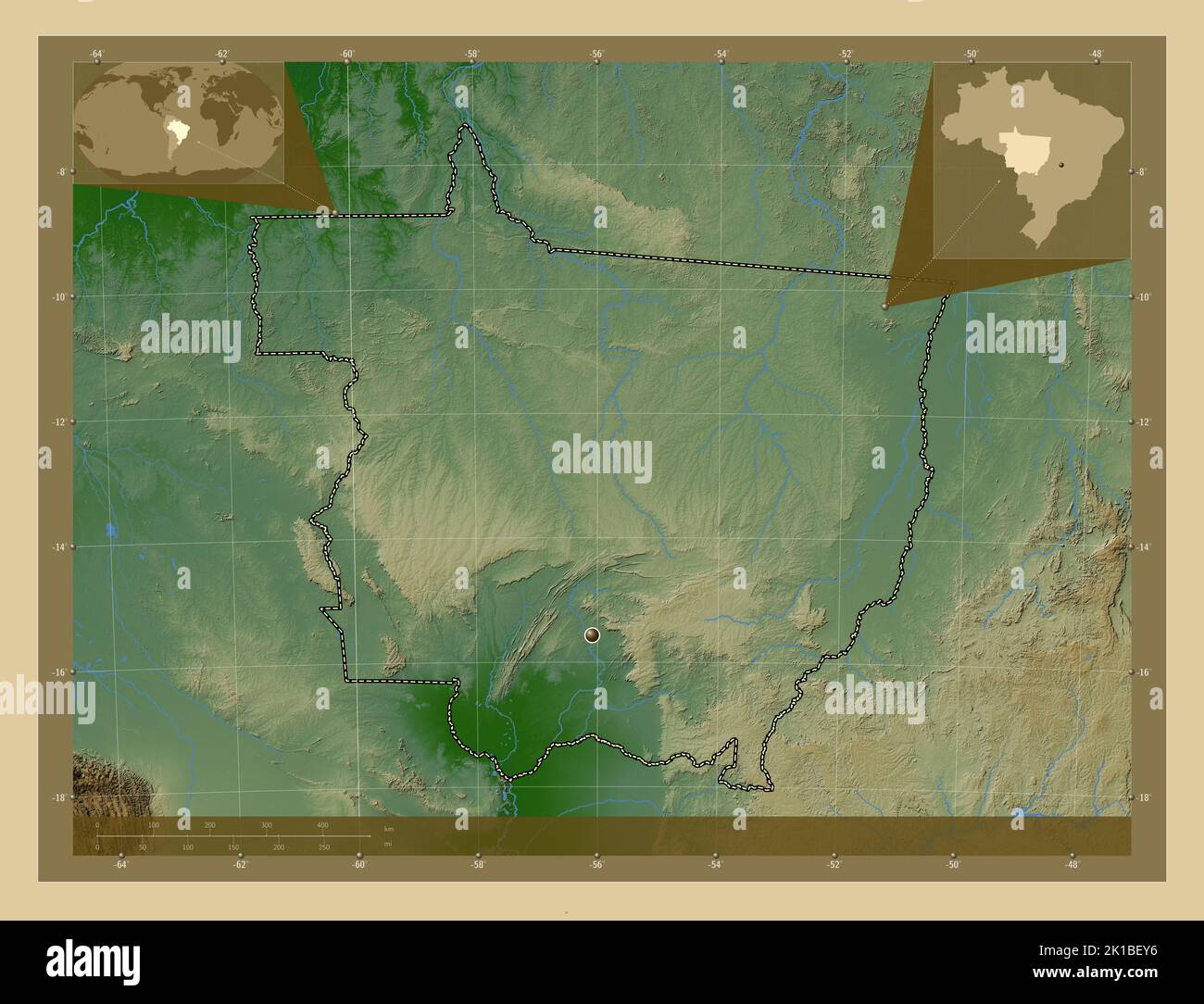 Cuiaba map hi-res stock photography and images - Alamy