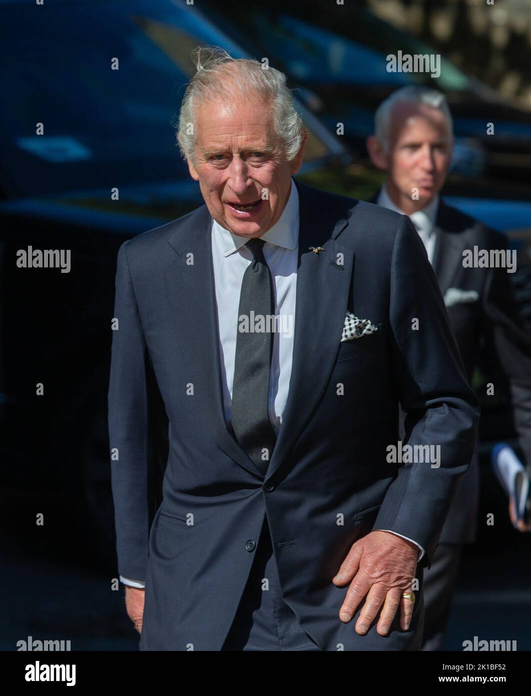 London, England, UK. 17th Sep, 2022. King CHARLES III arrives at ...