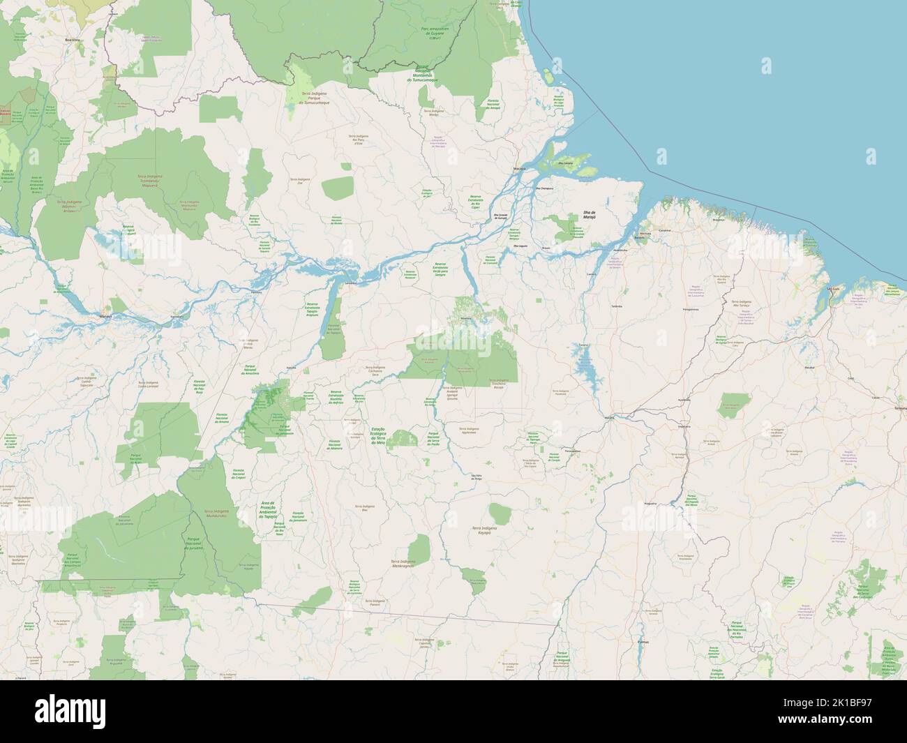 Para, state of Brazil. Open Street Map Stock Photo - Alamy