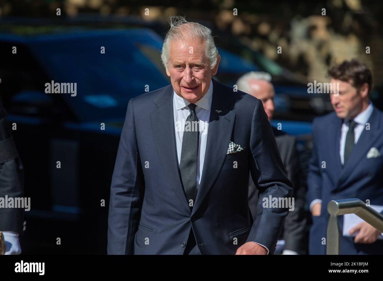 London, England, UK. 17th Sep, 2022. King CHARLES III arrives at ...