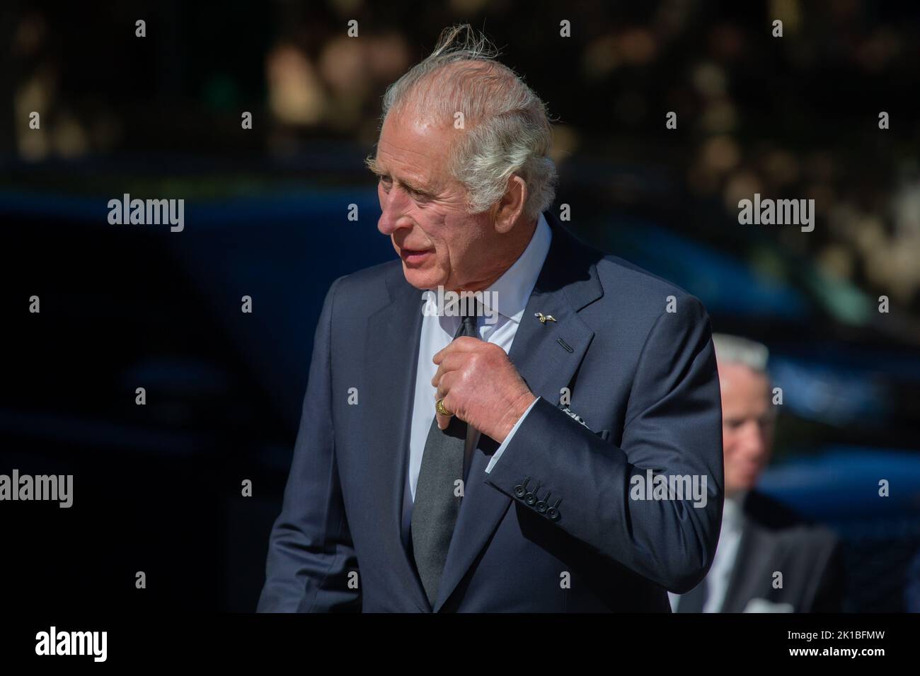 London, England, UK. 17th Sep, 2022. King CHARLES III arrives at ...
