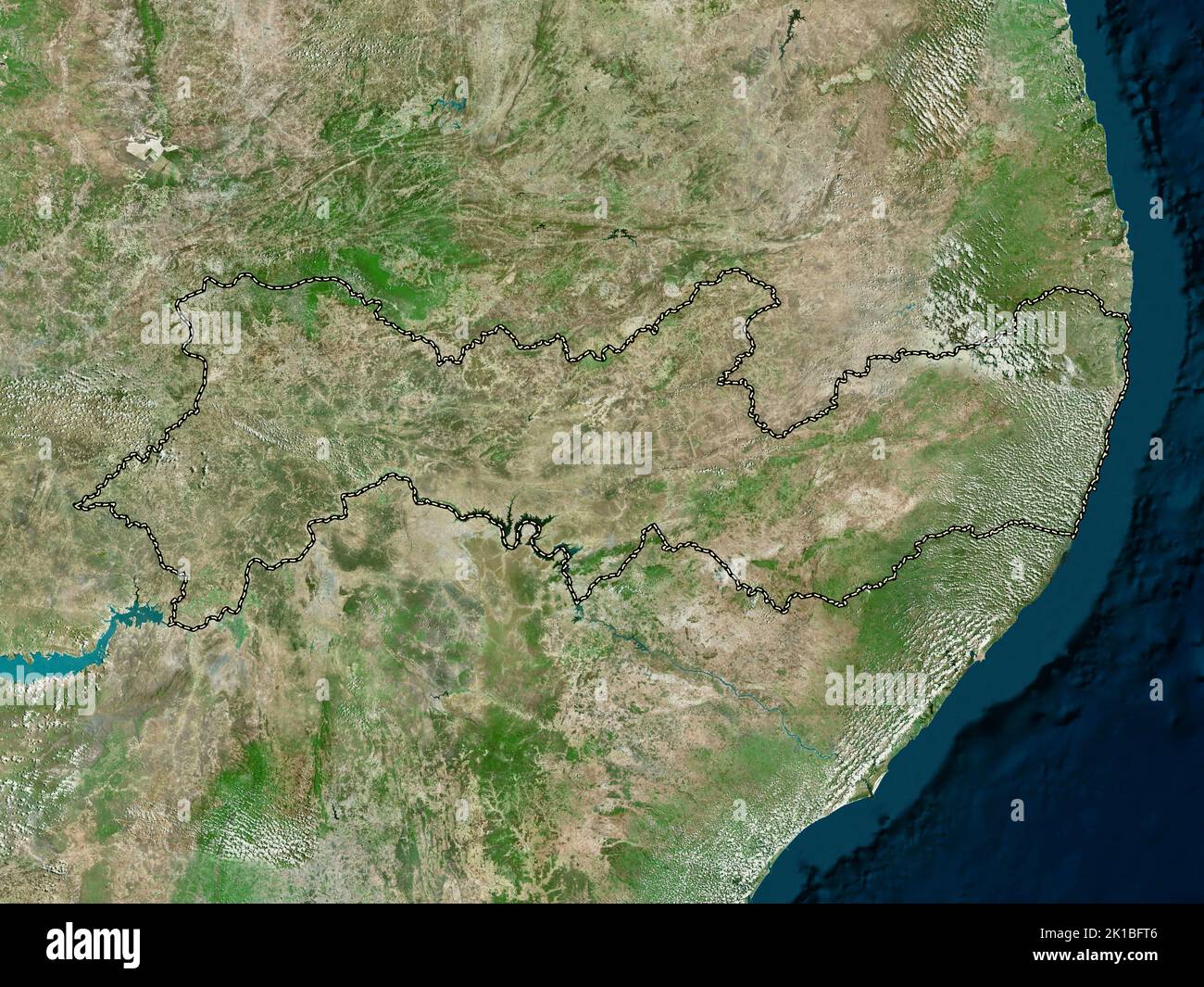 Pernambuco, state of Brazil. High resolution satellite map Stock Photo ...