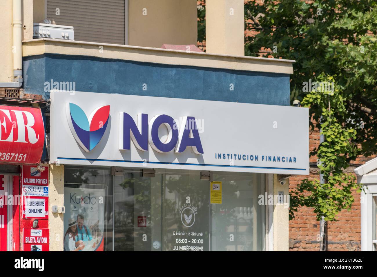Tirana, Albania - June 4, 2022: Logo of NOA, Financial Institution ...