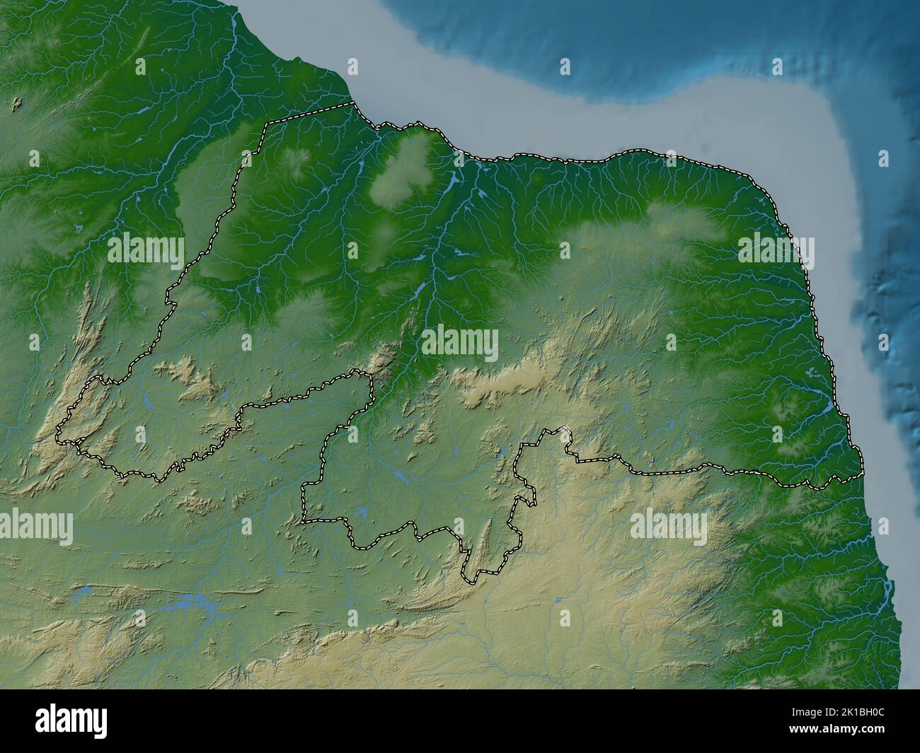 Rio grande do norte map hi-res stock photography and images - Alamy