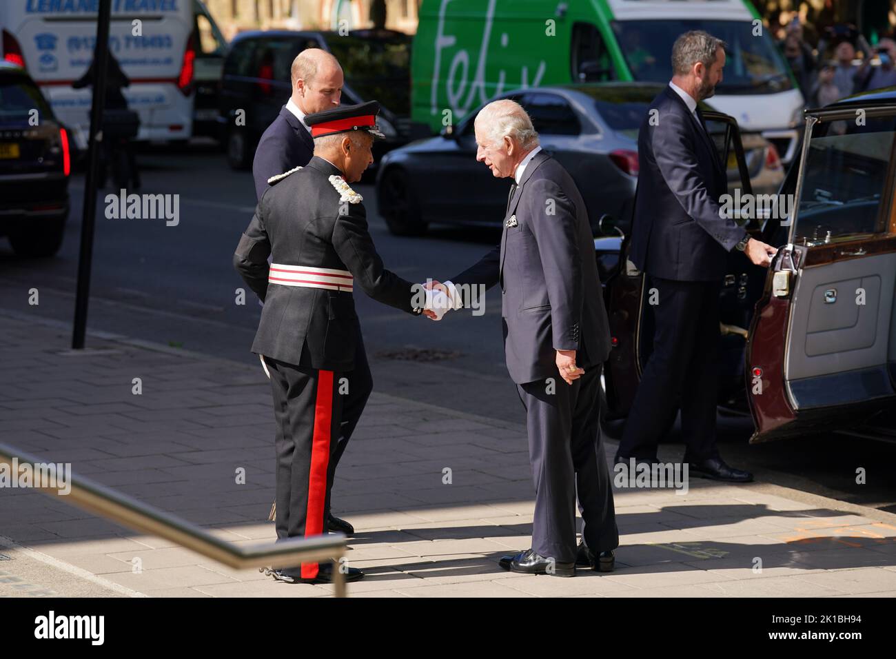 King Charles III and Sir Kenneth Olisa, Lord-Lieutenant of Greater ...