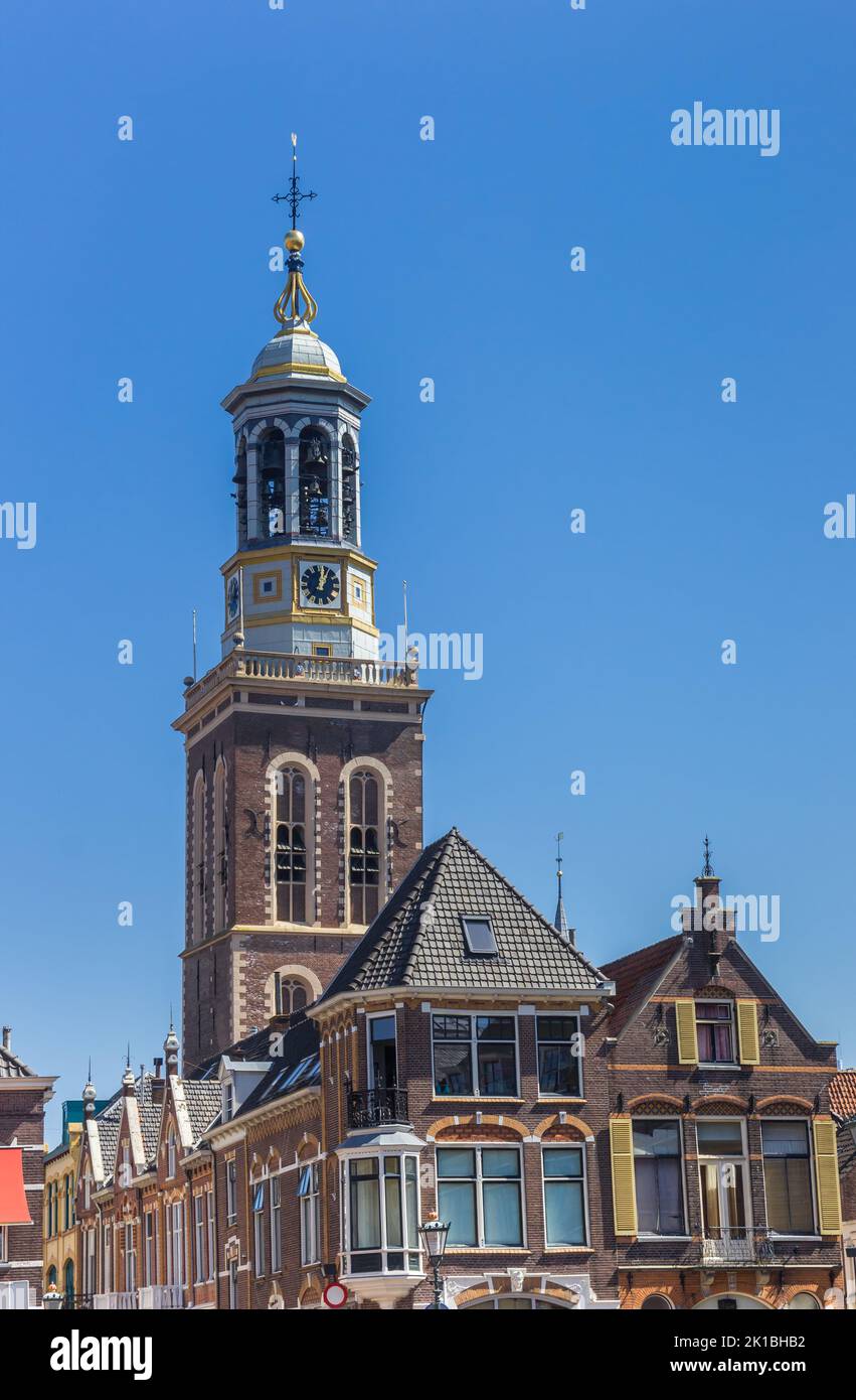 Old houses and historic tower in Kampen, Netherlands Stock Photo - Alamy