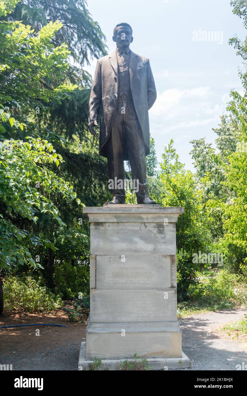 Tirana, Albania - June 4, 2022: Monument to Hasan Prishtina. Sculpture ...
