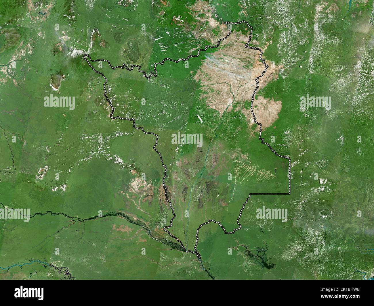 Roraima, state of Brazil. High resolution satellite map Stock Photo - Alamy