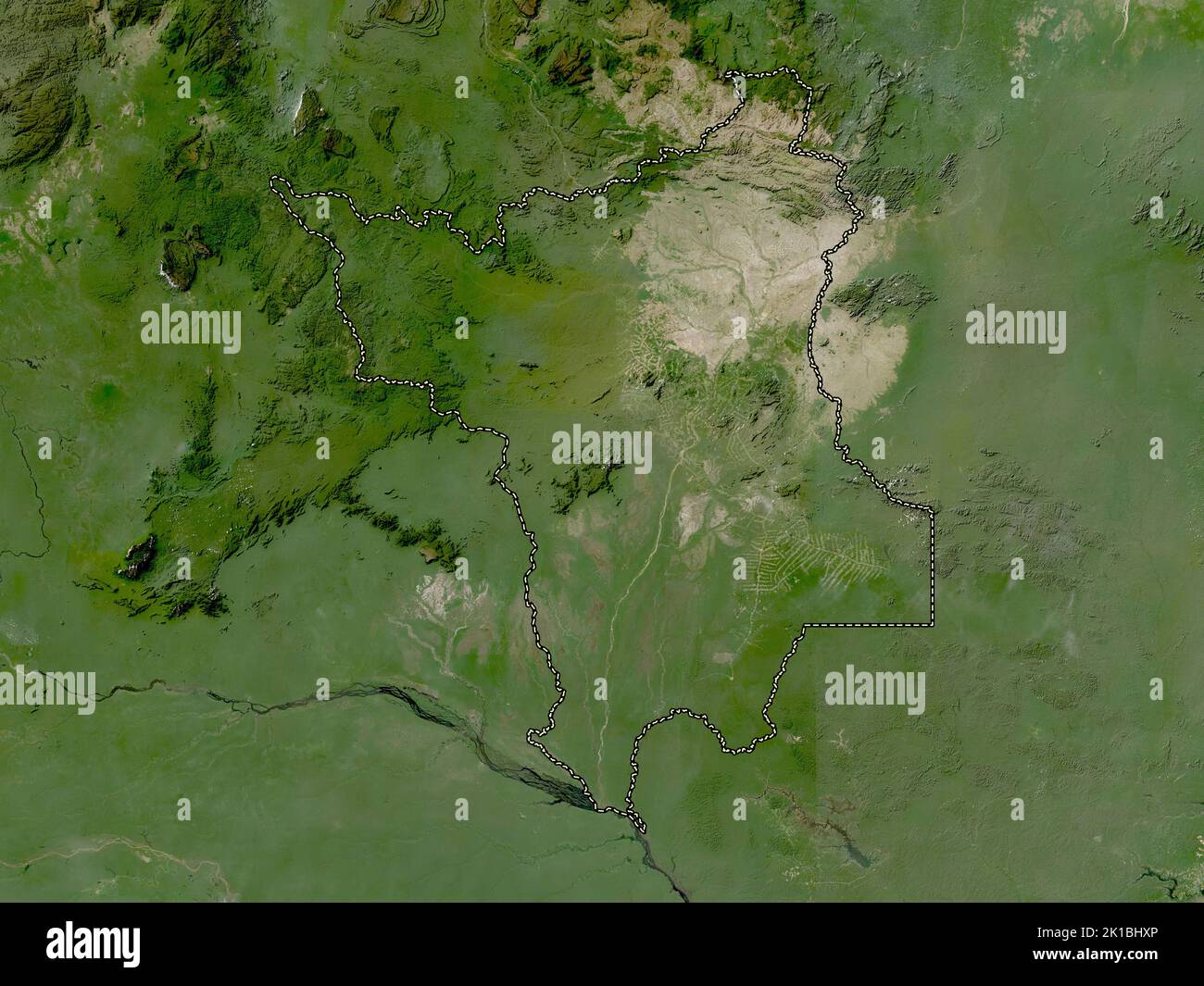 Roraima, state of Brazil. Low resolution satellite map Stock Photo - Alamy