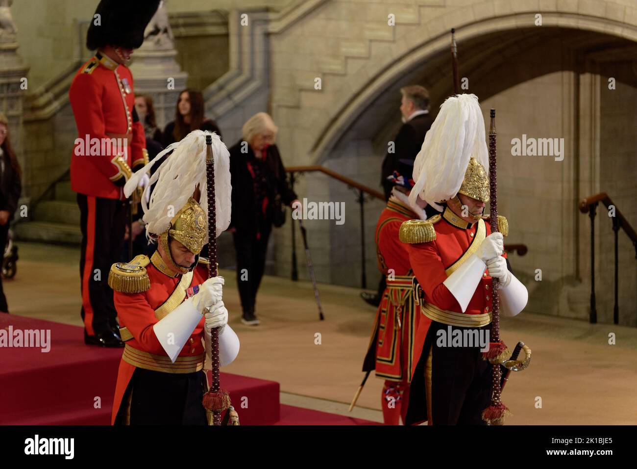 Queen Elizabeth II - Lying in State at Westminster Hall Stock Photo - Alamy