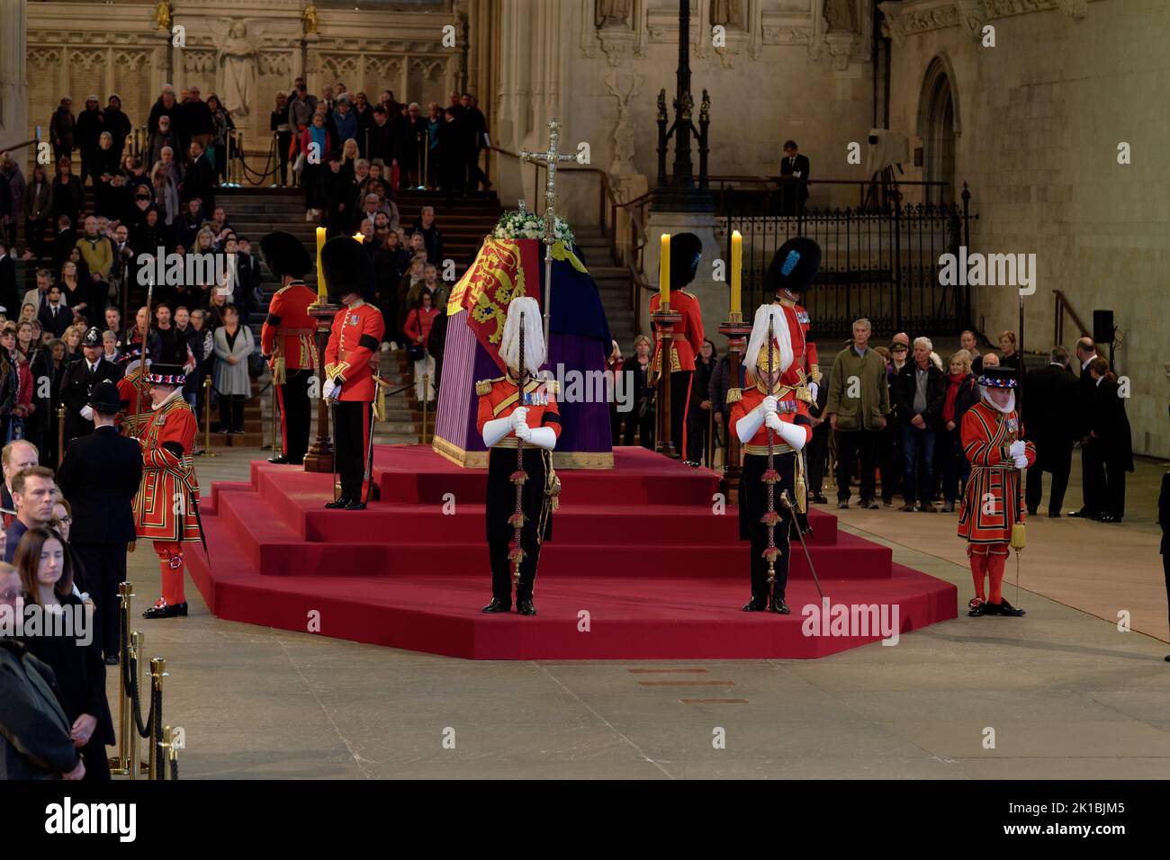 Queen Elizabeth II - Lying in State at Westminster Hall Stock Photo - Alamy