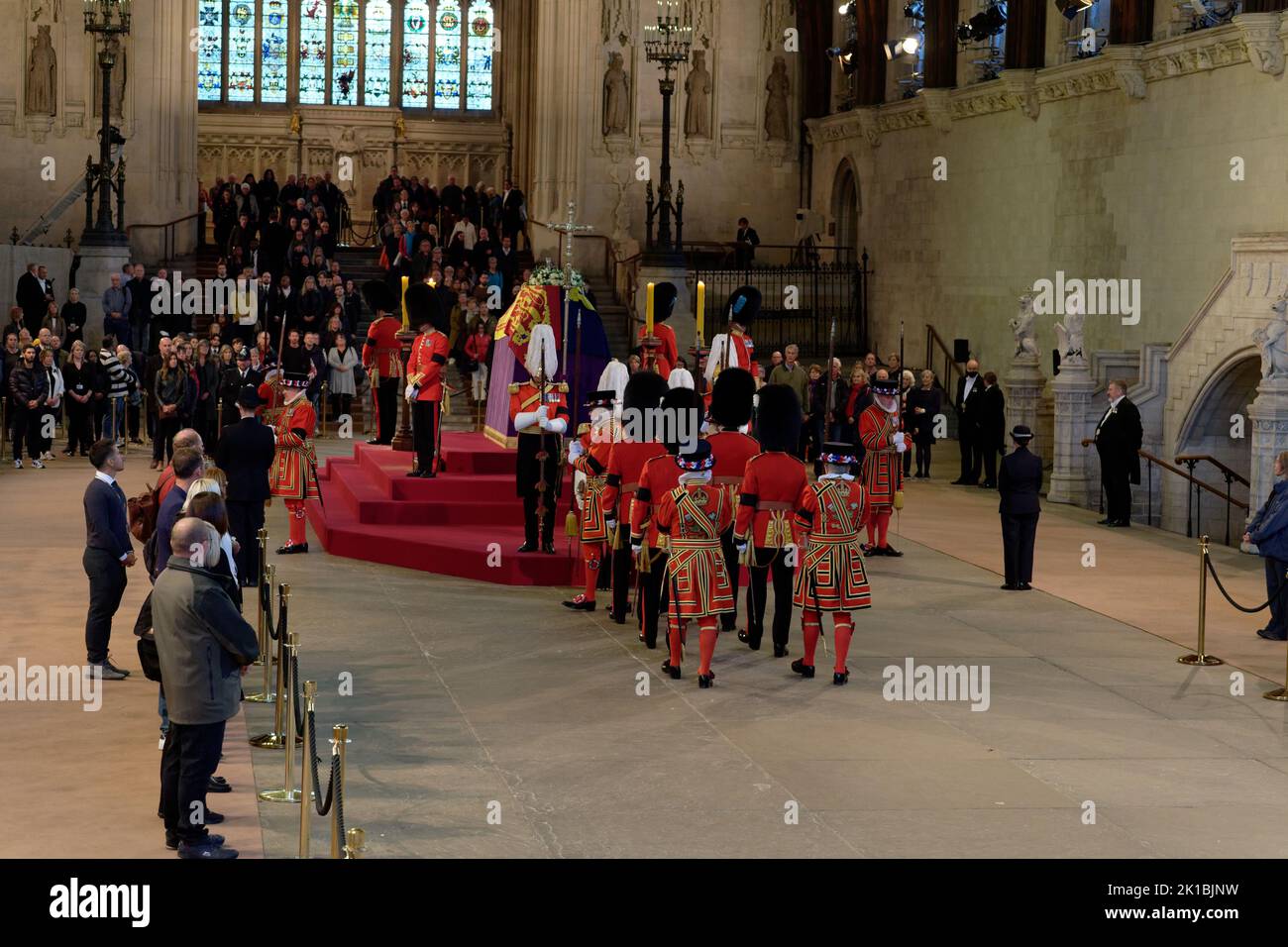 Queen Elizabeth II - Lying in State at Westminster Hall Stock Photo - Alamy