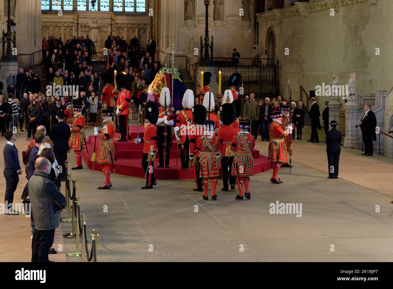 Queen Elizabeth II - Lying in State at Westminster Hall Stock Photo - Alamy