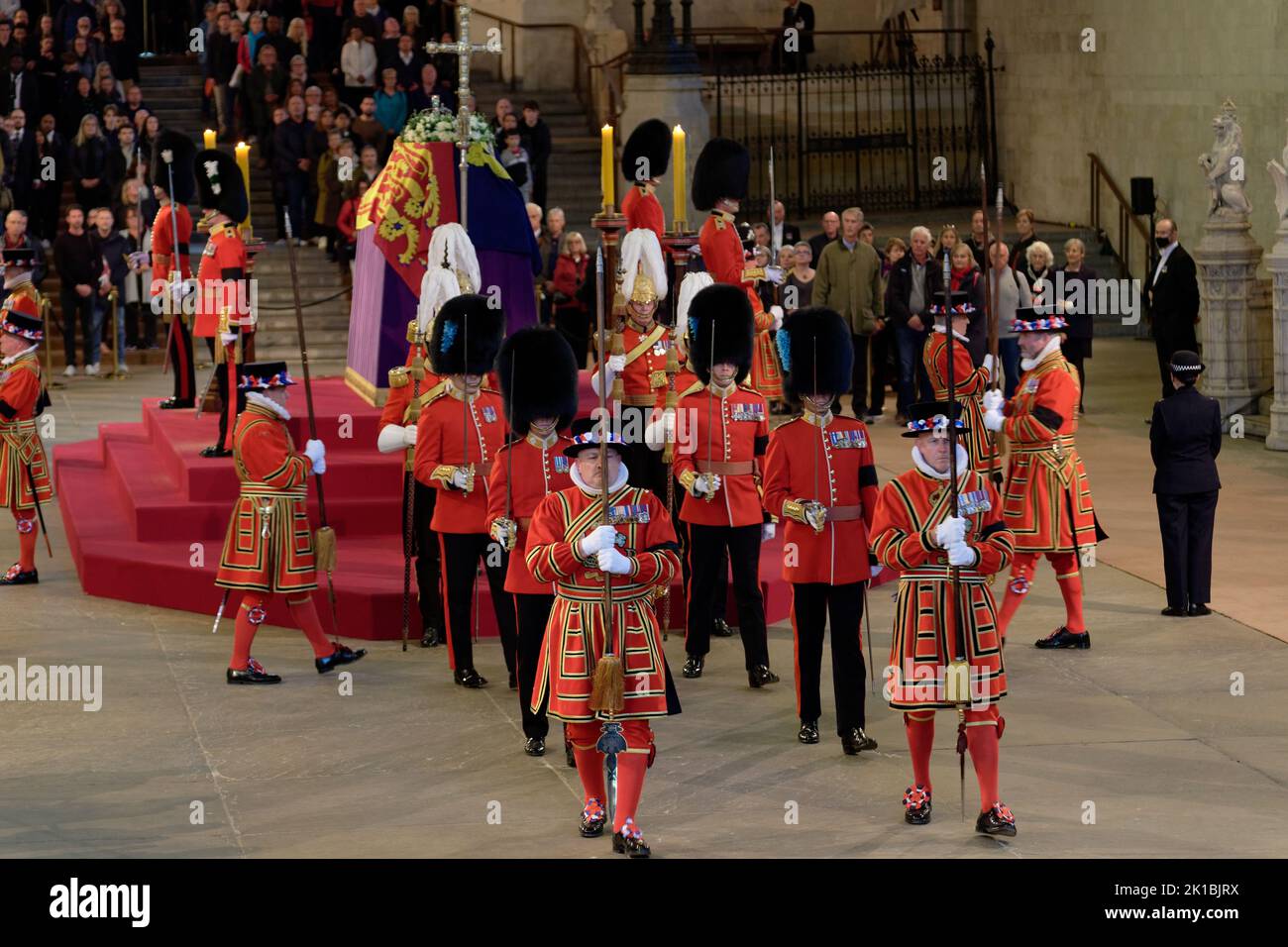 Queen Elizabeth II - Lying in State at Westminster Hall Stock Photo - Alamy