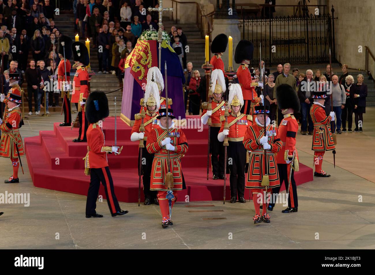Queen Elizabeth II - Lying in State at Westminster Hall Stock Photo - Alamy